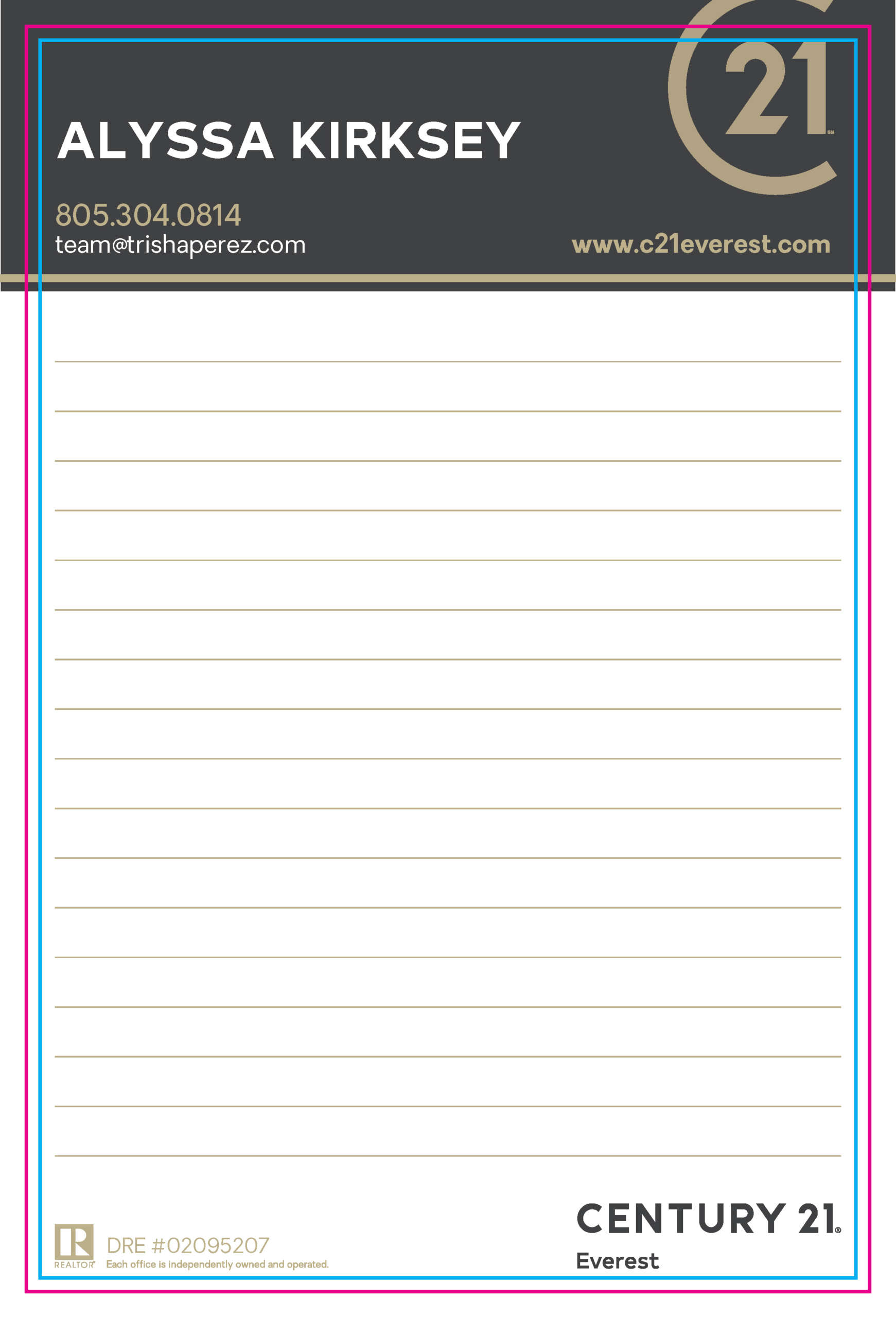 Notepads (25 Pages Per Book) - California - Where2Print